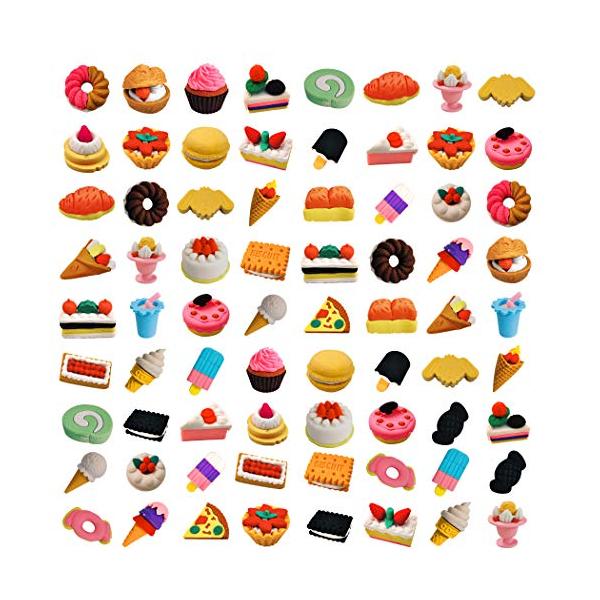 ・ケーキ  ・・Color:ケーキ・パズル消しゴム：あなたは、消しゴムを2または3つの部分に分けた後に常にそれらを再編成してパズルゲームをすることができる。あなたの子供にその上、動物を知らせなさい.・楽しみ消しゴム：ケーキ消しゴムは、綴りが...