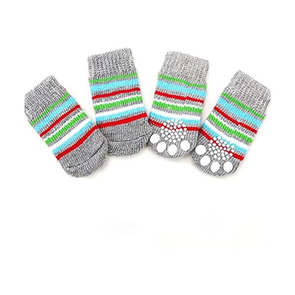 【肉球の保護】:肉球の保護、キズ舐め防止、お部屋の傷防止など、あらゆるシーンで役立つのでオススメ。夏の暑いアスファルトからも足を守ってくれる。・【快適】コットン素材を使用しているため、ペットの足がムレにくくなり、自然な履き心地を実現します。...