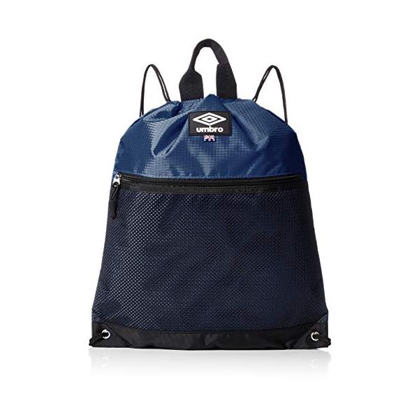 ナップサックネイビー/Free Size/70588・Color:ネイビー・パッケージ個数:1・タテ44cmxヨコ37cmxマチ2cm・ポケットの数:3(外側1/内側2)・重量:170g・持ち手の全長:23.5cm