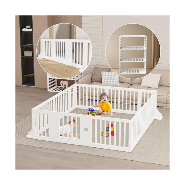 ホワイト/188-210cm/-・Color:ホワイトSize:188-210cm・事故を防ぐ設計 お子様をベビーサークルに入れると、大人とお子様の両方がお互いをはっきりと見ることができます。ベビーサークルの幅は5cmで、お子様から大人がは...