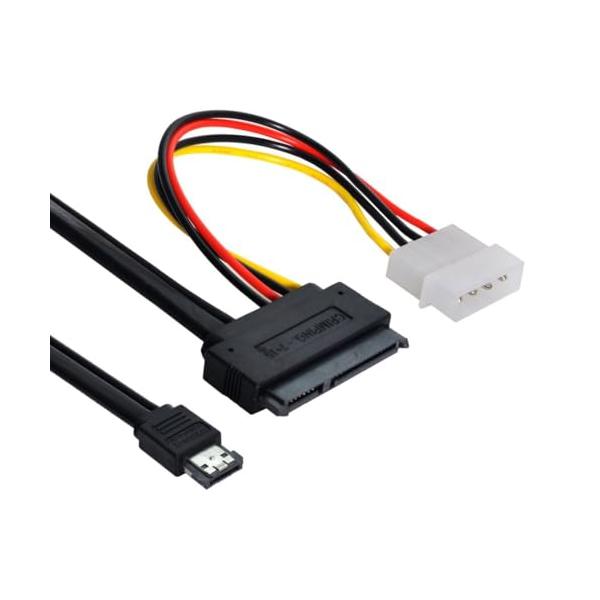 eSATA+4P to SATA-22P。ブラック/1.6 feet/CY-SA-087・Style:eSATA+4P to SATA-22P。・パッケージ個数:1・Power Over eSATAポートはeSATAとUSBを組み合わせ、内...