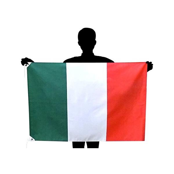 イタリアマルチカラー/-/416906・パッケージ個数:1・サイズ：70×105ｃｍのビッグサイズ・テトロン素材は軽量で風に良くなびきます・になりにくい素材で、雨に濡れても乾きが早いです・安心の日本製です・四方ミシン縫製・2ヶ所レザー補強ハ...
