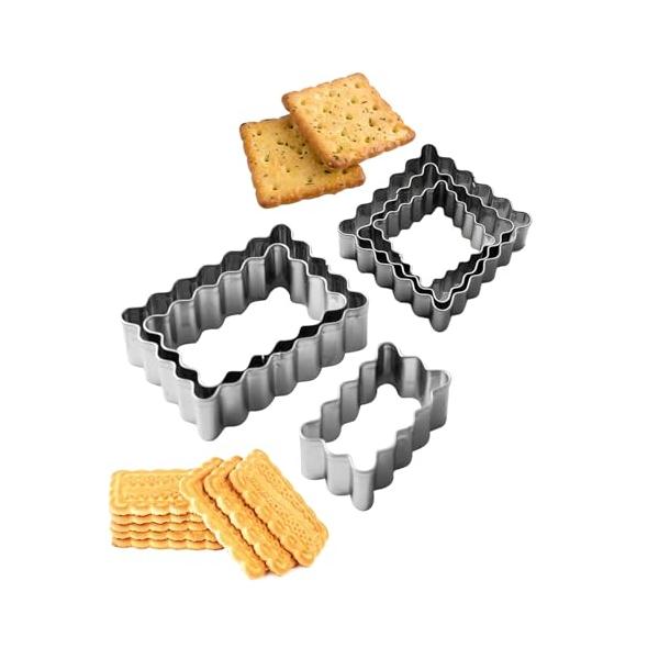 シルバー/-/bingganmuju-6pcs・高品質金型堅牢ステンレス鋼材質を採用し、耐久性があり、防錆性があり、技術が優れており、繰り返し使用することができる。切断面は滑らかで清潔で、食器洗い機の洗浄をサポートします。多様化するビスケッ...