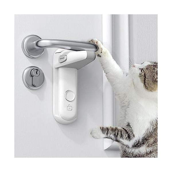 ホワイト/1個入/AYMX0055・Shape:ホワイトSize:1個入・ドアノブ用チャイルドロック 好奇心旺盛の子供がいるご家庭には、子供が勝手に脱衣場、風呂場や部屋のドアを開けてしまうようになり少し大変困って悩んでいるでしょう、プライバ...