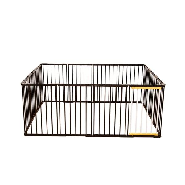 モダンブラック/-/サークルケージ DIY・Shape:黒い14枚・簡単：組み立て、お手入れ簡単 コネクタで軽量タイプのパネルをジョイントするだけなので、女性の飼い主さんでも、短時間で完成できます。・ユニークなデザイン：スペースに合わせてパ...