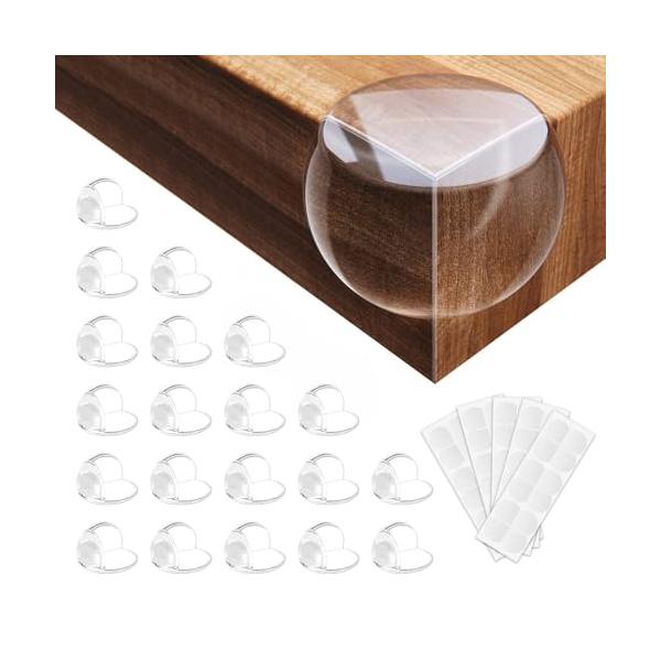 円型 透明コーナーガード/L型/円型 コーナーガード/bom-m47m72-FT・Color:円型 透明コーナーガード・セット内容：透明コーナーガード20個、取替え透明両面テープ、取扱説明書。また取替え透明両面テープとピンセット付きで、取り...