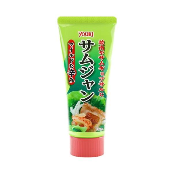 FlavorName:サムジャン・パッケージ個数:1・内容量:90g・みそベースに唐辛子とごまを加えたコクのある焼肉みそダレ・サンチュやサニーレタスに肉とともに・商品サイズ(高さx奥行x幅):135mmx35mmx60mm