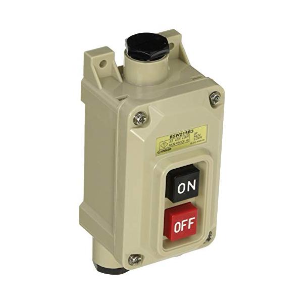 ボタン文字:ON、OFF・ 66×151×66 BSW215B3・・Size:66×151×66Style:ボタン文字:ON、OFF・定格(A):15・最大適用電動機容量:三相200/220V-2.2kW・ボタン文字:ON、OFF・材質:A...