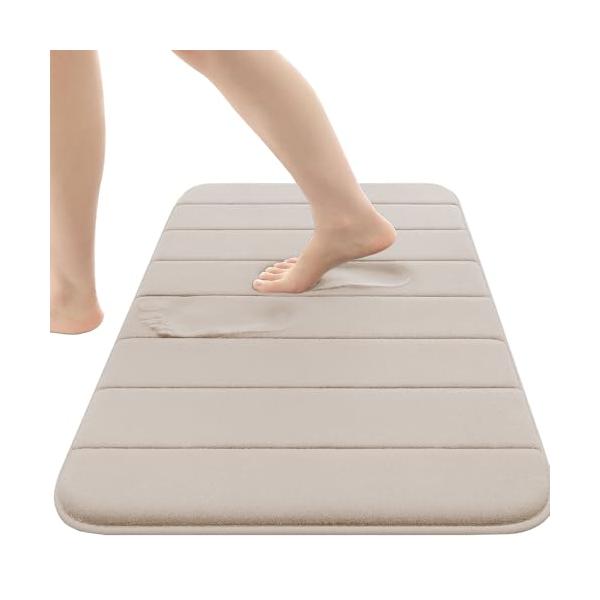 ミニマリストベージュ/40*60cm/TS-40・Color:ベージュSize:40*60cm・パッケージ個数:1・ふわふわで気持ちいい中材がポリウレタンを使っていますため、厚さをしっかりと感じられて、ふかふかで素足が気持ちよく、踏み心地が...