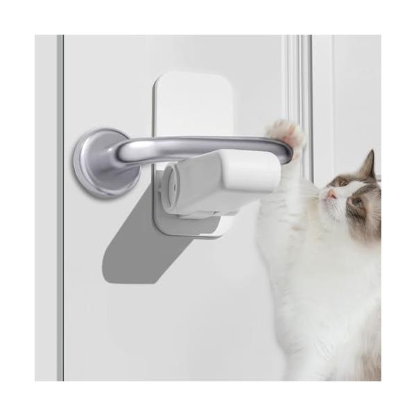 1個ホワイト/1個/-・Size:1個・「ペットの逃走防止」：好奇心旺盛な赤ちゃんや、外出欲求の強いペットが、ドアを開けて脱走するのを防ぐことができます。・「簡単」ボタンを押すことでロックと解除が簡単にできるので、大人は簡単に出入りできます...