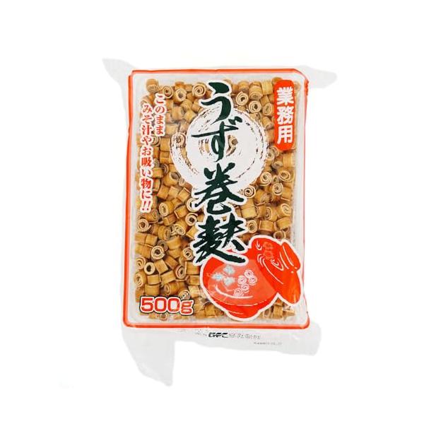 -/500g/-・パッケージ個数:1・お味噌汁に入れるだけのうずまき麩。 業務用でどっさり500g入りなので、たくさん使われる方におすすめです。