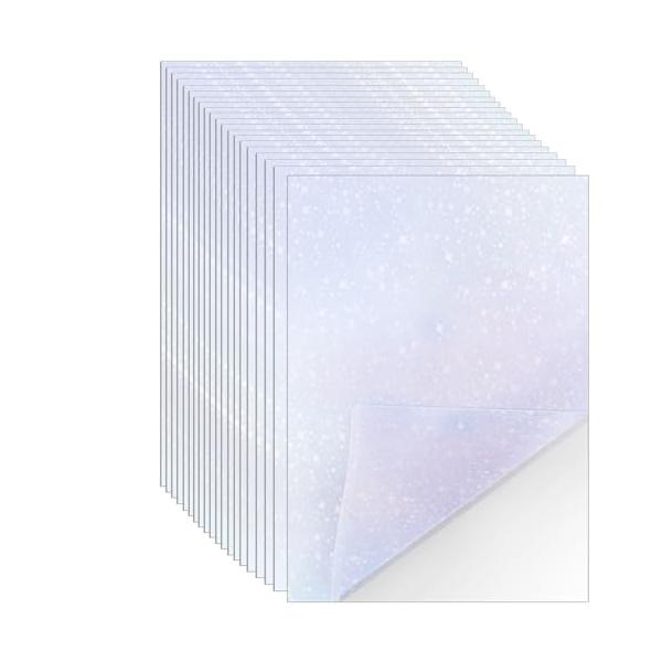 白い/-/-・サイズ情報: パッケージには20枚の透明ホログラムシートが含まれています。A4標準サイズ（30*21cm），厚み50μm。適切なサイズと十分な量はあなたのさまざまなニーズを満たすことができます。印刷できないことに注意して下さい...