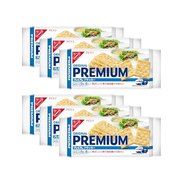 -/-/4580798048362・アメリカ生まれのロングセラー“ソーダクラッカー”・Wサイズのクラッカーは、割ってもアレンジしてもOK・そのままでも、具材を載せても、ソースにディップしても、お料理に使っても