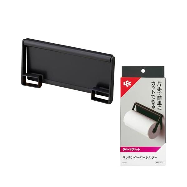 ブラック/-/K00565・Color:ブラックPatternName:ペーパーホルダー・パッケージ個数:1・片手で簡単にカットできる便利なロールペーパーホルダーです。・サビにくく、傷つけにくいラバーマグネットを採用。・海外製の大型ロールペ...