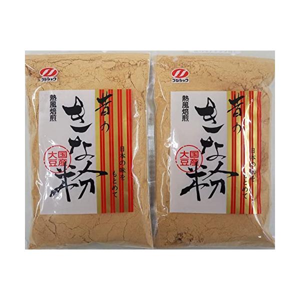 FlavorName:昔のきな粉・パッケージ個数:2・原材料:国内産大豆・商品サイズ(高さx奥行x幅):240mmx30mmx170mm