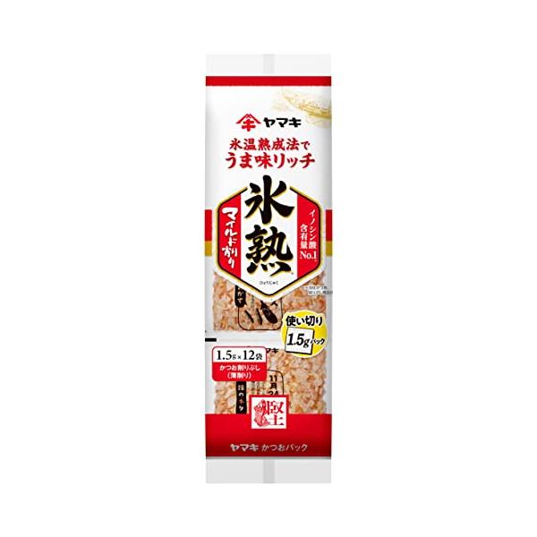 白/1.5g×12p/4903065046135・Size:1.5g×12p・パッケージ個数:1・氷温熟成法でうま味リッチに仕上げたかつお節。使い切りタイプのかつおパック。・ブラント名:ヤマキ・メーカー名: ヤマキ・商品の重量: 37.0g...