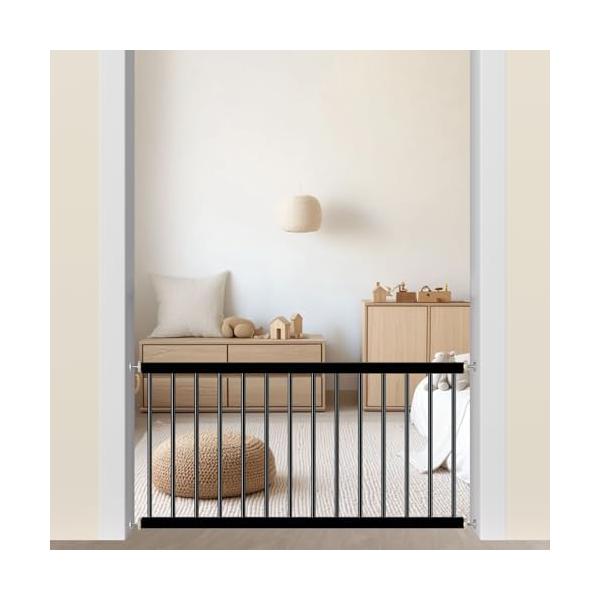 ブラック/幅92-98cm/W357・Size:幅92-98cmColor:ブラック・取り付け簡単ペットゲートは壁への突っ張り式の方法ですので、穴を開ける必要なく、突っ張るだけで簡単にできます。日本語説明書が付属しているのでどなたでも簡単に...