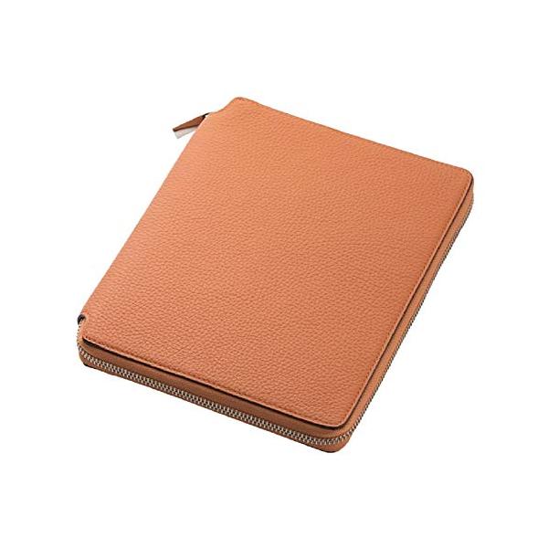 オレンジ／ガーデニア/A5サイズ/359-34・パッケージ個数:1・ブレイリオ　モルビドシリーズ・サイズＡ５・カラーオレンジ/ガーデニア・ラウンドジッパータイプ・素材牛革
