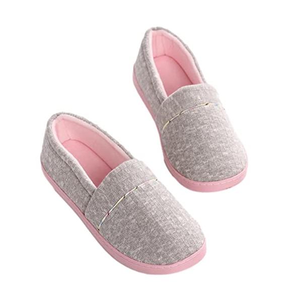 男女兼用グレー/23.0~23.5 cm/-・Size:23.0~23.5 cmColor:グレー・おしゃれでシンプルなデザインなので室内履きルームシューズとしてお家でのリラックスタイムに最適です。・ご自宅でのスリッパやお部屋でのルームシュ...