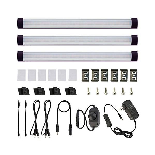 モダン電球色/3個セット/-・Color:電球色Size:3個セット・パッケージ個数:3・高輝度各LEDバーライトは、キャビネットや本棚を照らすのに十分なルーメン出力を提供します。特に、仕事や勉強で十分な照明を提供するのに適しています。・無...