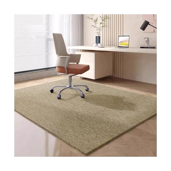 無地アイボリー/90*140cm/HMS140・Color:アイボリーSize:90*140cm・パッケージ個数:1・床保護&amp;騒音軽減フローリングの上で椅子を動かすと床がキズだらけに。表面がポリエステル100％で、裏面が熱可塑性エラ...