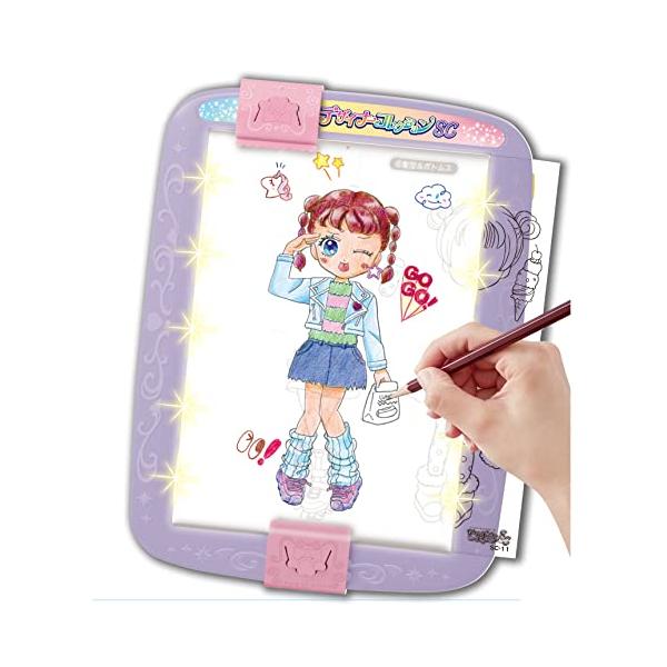 1)ガールズデザイナーコレクションパープル/-/4971404320970・Style:1)ガールズデザイナーコレクション・54 000通り以上のコーディネートの組み合わせが楽しめて、明るいLEDライト付きの本体でなぞり書きが　カンタンにで...