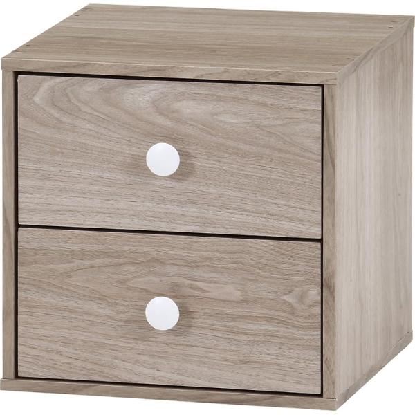 引き出し2杯アッシュグレー/小型/43900・Color:アッシュグレーStyle:引き出し2杯・パッケージ個数:1・サイズ： 幅34.5×奥行31.5×高さ34.5cm・本体重量:6.5kg・材質：構造部材：プリント紙化粧パーティクルボー...