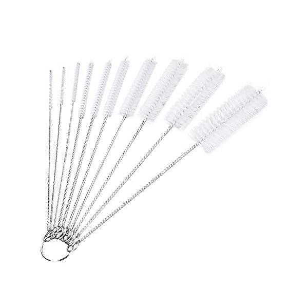 ホワイト/-/-・Color:ホワイト・サイズ長さ：21cm。ブラシ直径：2mm、3mm、4mm、5mm、6mm、8mm、12mm、16mm、20mm、24mm。いろいろの場合は適用されます。・ブラシの毛ナイロン毛は長いし、非常に柔らかいの...