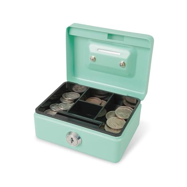 ライトグリーンライトグリーン/小型/CB-8050-U・Style:ライトグリーン・パッケージ個数:1・お金の管理が楽しくなる金庫みたいな貯金箱「おこづかいばこ」。お子さまの初めてのお金の管理や貯金箱におすすめです。・上蓋には硬貨が入る投入...