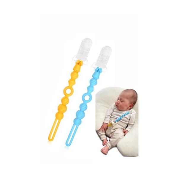 ブルー/16/-・Color:ブルー・優れた素材の組み合わせ保育士さん・子育てママさん達の声を聴き、赤ちゃんの《安心・安全・清潔》を追求したおしゃぶりホルダーがついに登場・ベルトはシリコン製紐が切れる心配なし臭いの原因となる、よだれが染み込...