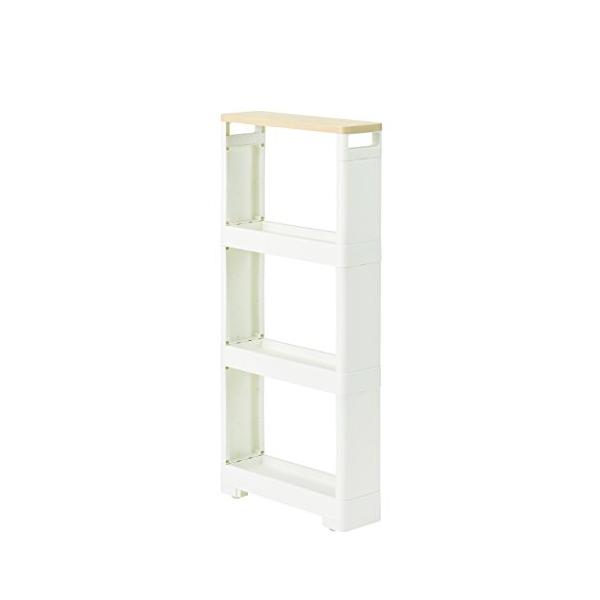 木天板・ホワイト(スーパースリムラック) ウッド4段 ウッド4段・・Style:木天板PatternName:4段・棚板内寸約W100×D350×H220mm・材質:天板=木目調化粧繊維合板(パ-作るボ-ドメラミンPVC)棚板・支柱ジョイン...