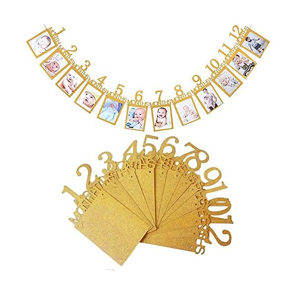 ゴールドゴールド/-/-・Style:ゴールド・セット内容フォトフレーム*12（1月~12月各1枚）、ひも*1、ひも通る用針*1・サイズフォトフレーム：約26.5cmm*13cm。写真サイズ：6インチの写真に適しています。・素材厚手のクラフ...