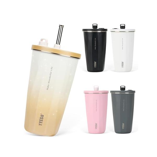 シャインモカ/600ml/KT01-060・Color:シャインモカSize:600ml・優れた保温・保冷機能：2025年の新しいアップグレード版タンブラーでは、真空二重断熱技術を採用しており、飲み物を長時間最適な温度で保ちます。夏は冷たい...