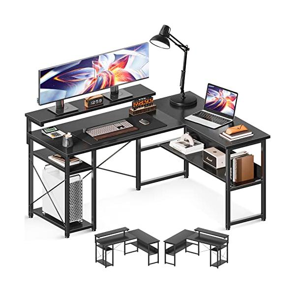 ?代ブラック/137*102*76cm/-・Size:137*102*76cmColor:ブラック・商品仕様パソコンデスクとしてはもちろん、ゲーミングデスクとしても使用できるおしゃれなデスク。ラックは間取りや利き手に合わせて左右付け替え可能...