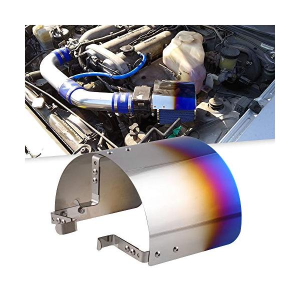 ・焼き風 遮熱板 ・【汎用性があり】ステンレス板なのである程度は手で曲がるため、汎用性があり、200mmまでのエアクリーナーに対応しています。・【フィルター保護】フィルターを熱から守り、より冷たい空気を吸気に提供し、電力効率を高めます。・【...