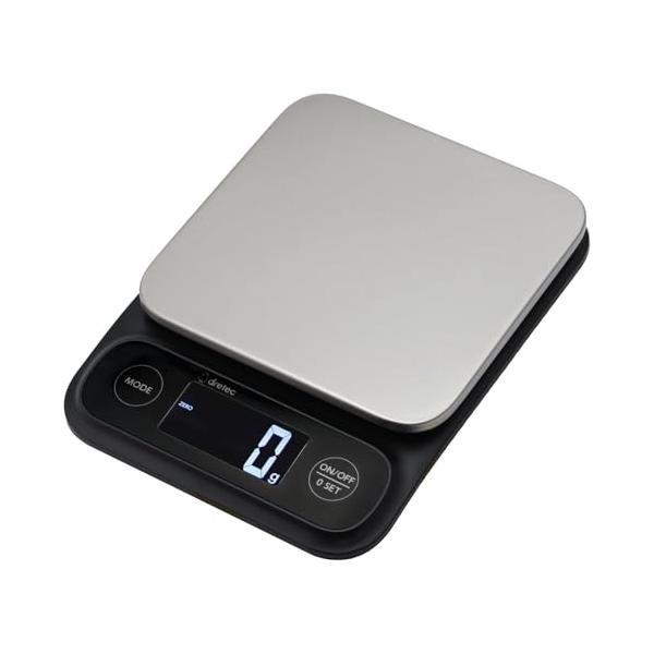 ブラック&amp;シルバー/5kg/KS・Color:ブラック&amp;シルバーSize:5kg・パッケージ個数:1・生活防水水がかかったり、計量中に液体が溢れても安心の防水仕様(IPX4)。IPX4とはあらゆる方向からの水の飛沫によっても...