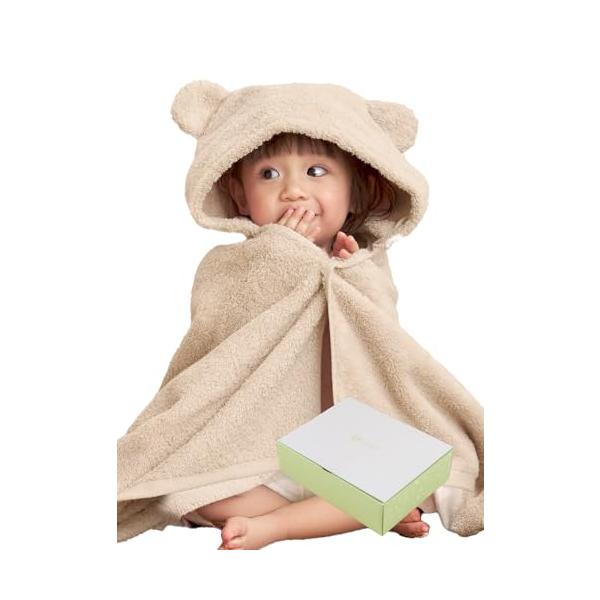 a くま（ラテ）a くま（ラテ）/100/-・Color:a くま（ラテ）・ふんわり今治タオル敏感なお肌の赤ちゃんやお子さまが使うものだから、お肌にふれるタオル生地は厳しい基準をクリアした「今治タオル」を使用。抜群の吸水性でしっかりと拭き取...