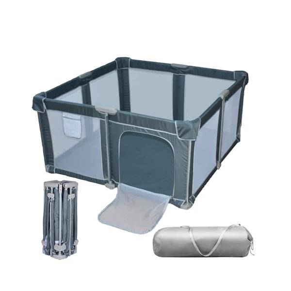 グレー/130*130cm/-・Color:グレーSize:130*130cm・?? ベビーサークル 折りたたみ部品が一切分離しない一体構造で、赤ちゃんの誤飲リスクを完全排除。最速で数十秒以内に展開できます。迅速な折りたたみ機能により、使用...