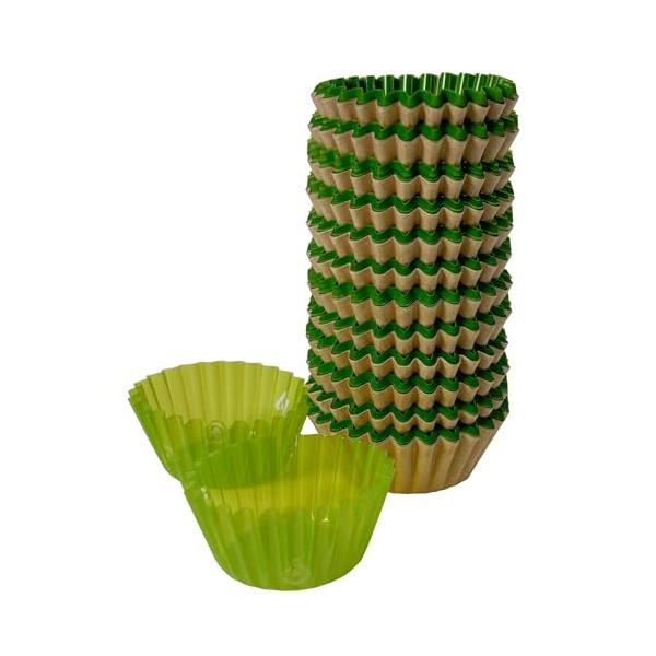 ベタライトグリーン/5号/A117473・Color:ベタライトグリーンSize:5号・パッケージ個数:1・本体サイズ(1枚あたり)：5号サイズ(底径3.5×高さ2cm)・素材：PET(ポリエチレンテレフタレート)・耐熱温度：180℃・生産...