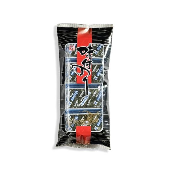 原材料名：乾のり、醤油、みりん風調味料、塩、砂糖、かつおぶしエキス、昆布、香辛料、/調味料（アミノ酸等）、甘味料（スクラロース）、（一部に小麦・えび・牛肉・豚肉・大豆・さばを含む）・原料原産地名：日本・内容量：40袋詰(8切、5枚)板のり2...