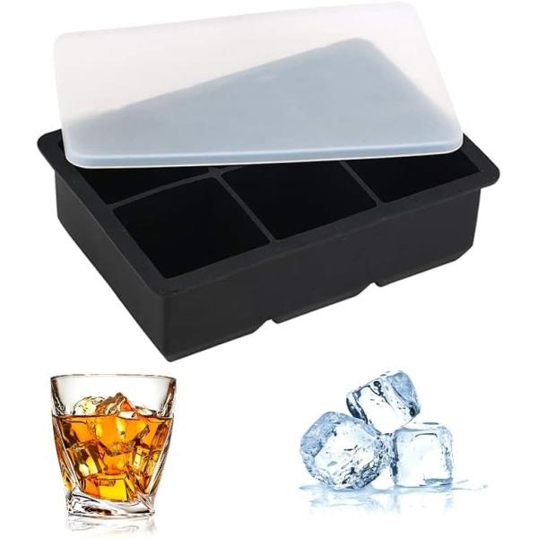 6個取り/四角型/-・Color:6個取りSize:四角型・パッケージ個数:1・商品の仕樣長さ：16cm、幅さ：11.2cm、高さ：5cm。素材：プラスチック＋食品級シリコン安全、安心の素材。丸洗い可、洗い後陰乾して下さい。・溶けにくい約4...