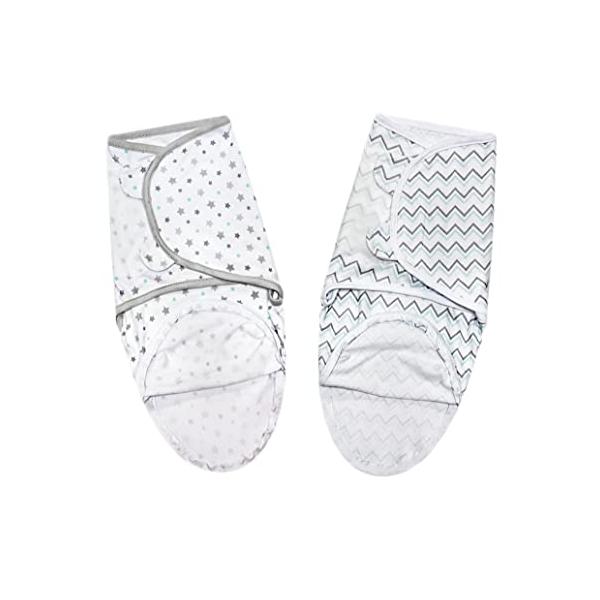 モダンホワイト/Large/SPX-001・PackageQuantity:2・パッケージ個数:2・?おむつ替えが楽にできます　他のおくるみと違って、着た状態で底部のジッパーを開けることができるので、おくるみを脱がすことなく、楽におむつ替え...