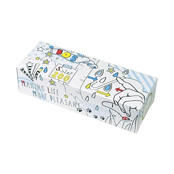 ポップ柄／袋カラー：白色/Sサイズ (x 200)/BOS-0042A・パッケージ個数:1・重要なお知らせにおける正規販売店は「BOS-SHOP」のみとなっております。・限定商品ポップ柄／袋カラー：白色・人気のSサイズ200枚入りに、限定商...