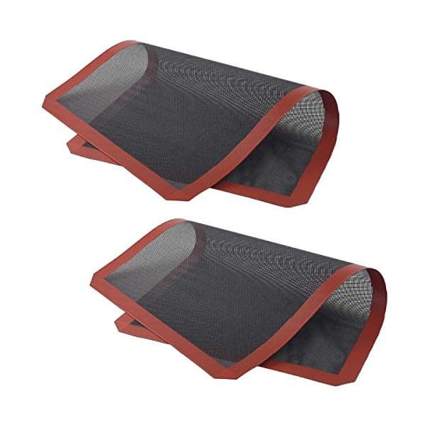 赤/長さ34 x 幅24 cm/V062-2・繰り返し使えてエコになる 使い捨てのクッキングシートとは違い、何度も繰り返し使えるので、よく利用する方には経済的に優しくエコにもなります。・余分な油を落とすメッシュ構造 メッシュ加工になっており...