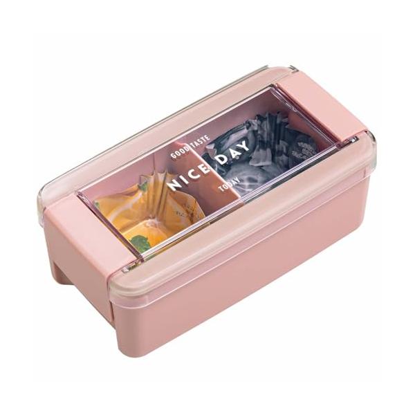 ピンク/1段/B-1487 PI・Color:ピンクSize:1段・パッケージ個数:1・サイズ:約16.1×8.4×6.4cm、重量：171g、材質：本体・中仕切/ポリプロピレン、フタ/AS樹脂、ロック/ABS樹脂、パッキン/熱可塑性エラス...