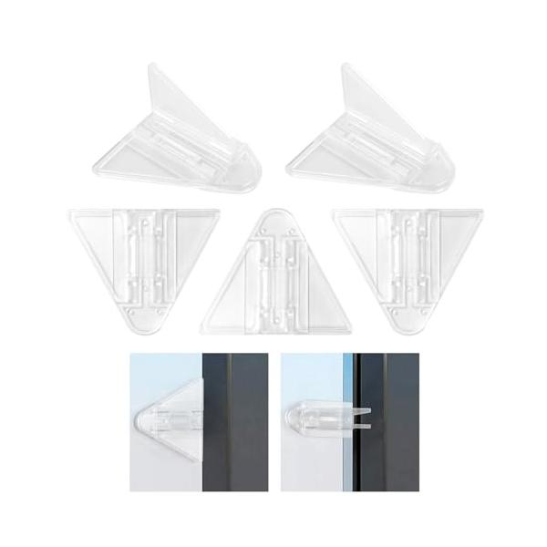 窓ストッパー 全透明 5個入り/-/SYM-5TM・Color:窓ストッパー 全透明 5個入り・防犯対策セット：安全ロック5個入り。ガラス窓、アルミサッシ等の引き戸を、勝手に開けてしまわない様にする窓用の補助錠です。子供・ペットのいたずら防...