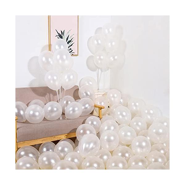 ホワイトパール/10インチ/-・Color:ホワイトパールSize:10インチ・セット内容１００個の10インチのゴム製の風船で日常生活、 お祭りやパーティーの装飾のニーズにお応えします。・無毒安全ゴム風船は良質のラテックス製で、安全、耐久性...