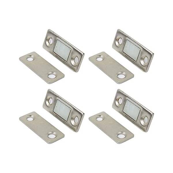 シルバー/-/-・Color:シルバー・戸棚やカラーボックスに扉を付けるDIYには必須なマグネットキャッチ。・表面にはニッケルメッキ加工処理を施し腐食や錆を防止。・内蔵されている磁石は強力のため振動や風などの影響で開いてしまう引き戸などしっ...