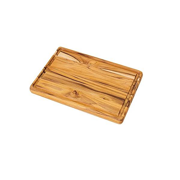 角型・ブラウン Sサイズ 13454/051・・Size:SサイズStyle:角型・サイズ:28cm×19cm 本体重量:500g・材質:天然木(チーク材) 原産国:ブラジル・特徴:抗菌加工、リバーシブル・■半永久的に持続する抗菌加工・■軽...