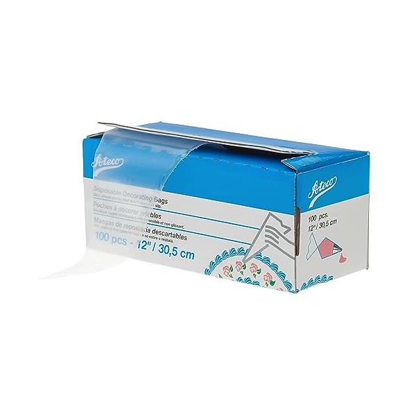 12インチ - 100個パッククリア/12インチ100枚/4712・Size:12インチ100枚・パッケージ個数:1・?120年の実績・信頼のATECO製品1905年創業のアメリカ発・製菓用品専門ブランド「ATECO（アテコ）」の使い捨て絞...